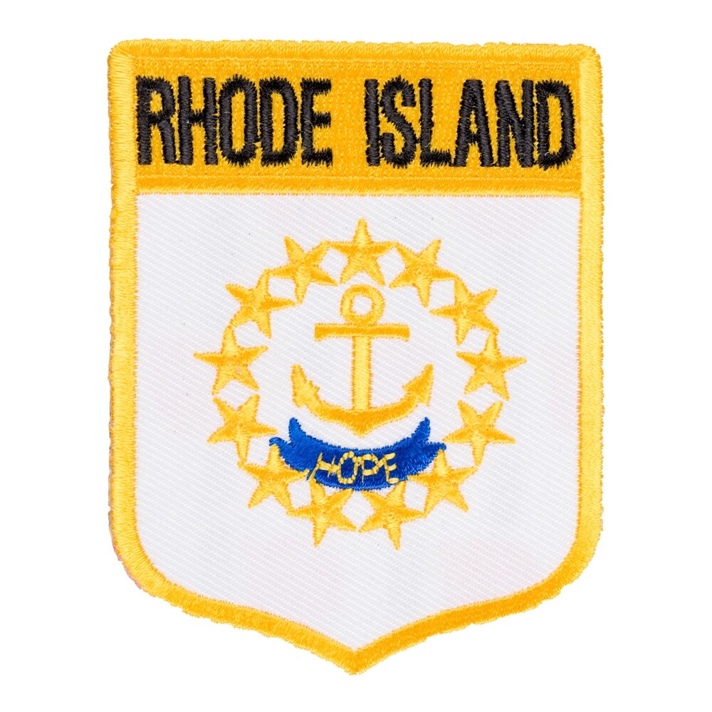 Rhode Island State Flag Shield Patch, United States of America Patches ...