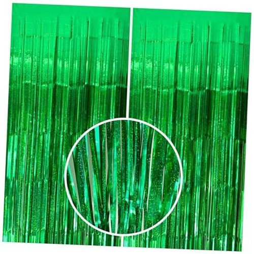 Streamers Backdrop Jungle Party Decorations Foil Fringe Backdrop 2 Pack ...