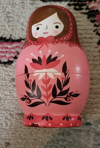 Russian stacking nesting dolls Matryoshka set pink Ashland Christmas ...