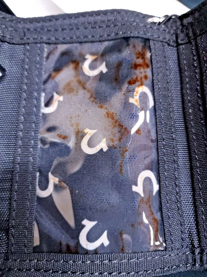 Mens Black Canvas True Religion Charli Tri fold Chain Wallet TR201023 ...