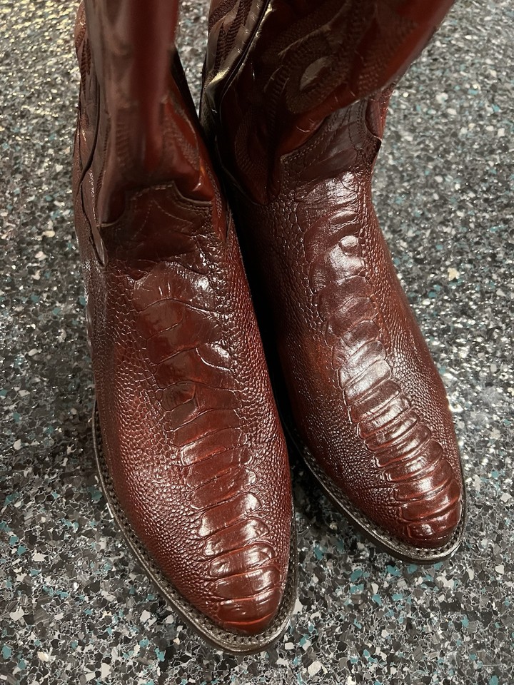 Brand New Dan Post DP26636 Genuine Ostrich Leg Cowboy Western Boots ...