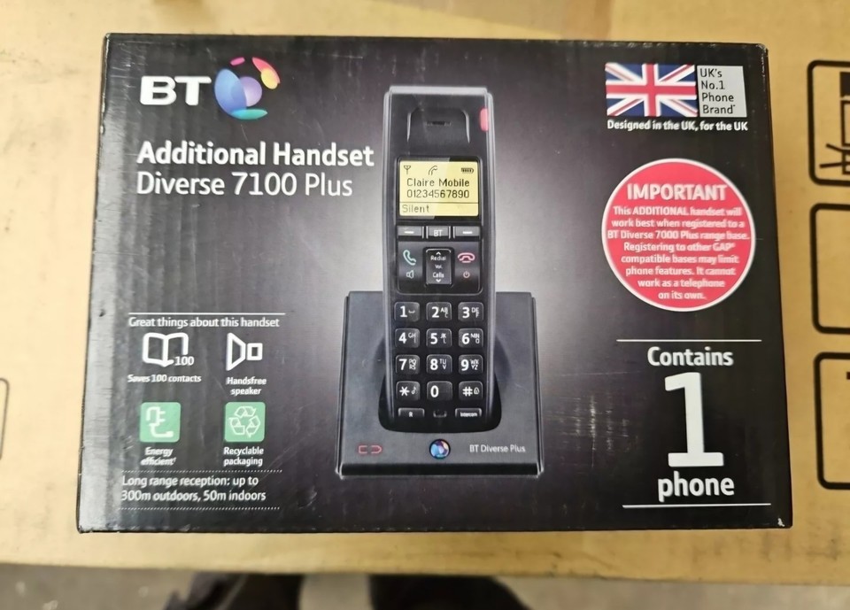 5x BT Diverse Plus 7100 Additional Handset - New & Boxed | eBay
