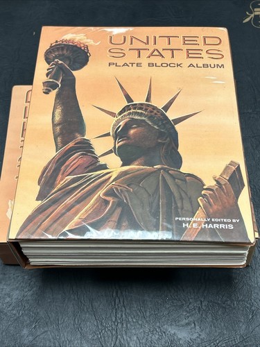 Harris Plate block Stamp Album, Parts A & B United States 20th century ...