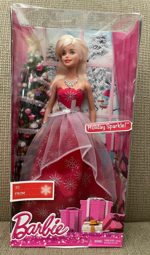 BARBIE HOLIDAY SPARKLE CHRISTMAS DOLL CLW91 2014 *NEW* 887961147421 | eBay