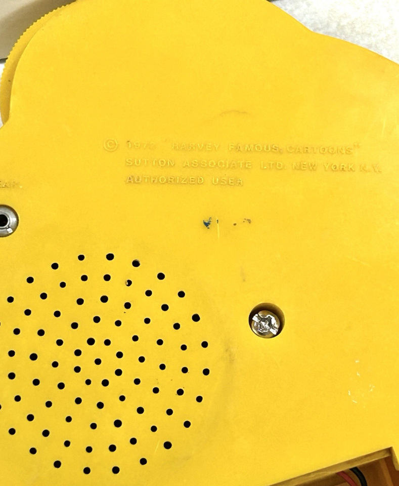 VINTAGE 1972 SUTTON LTD CASPER THE GHOST TRANSISTOR RADIO HONG KONG ...