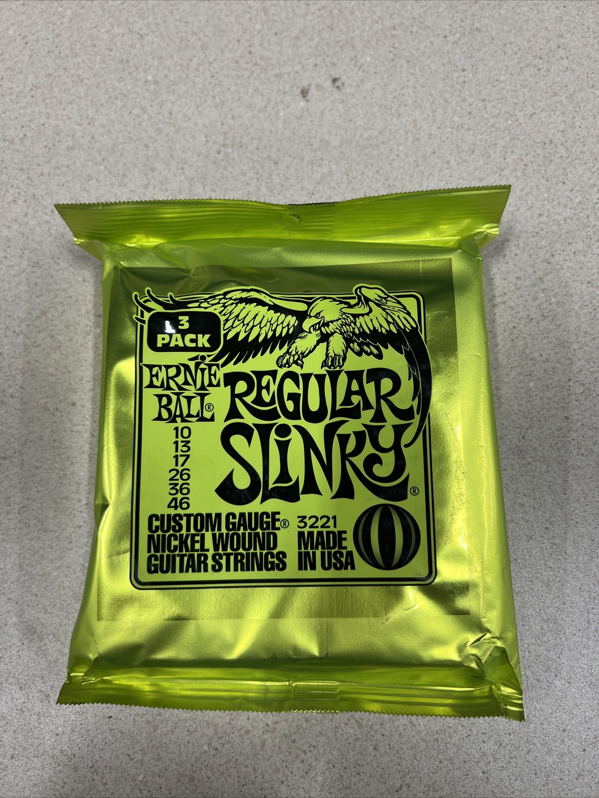 Ernie Ball Regular Slinky 3 Sets P03221 Electric Guitar Strings ...