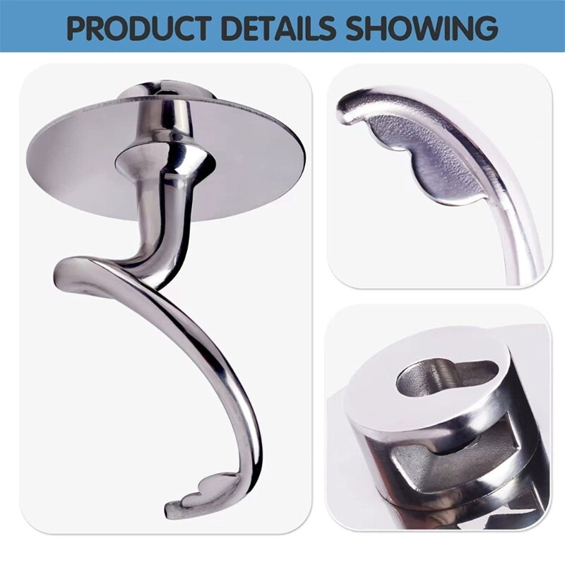Mixer Dough Hook Stainless Steel Material Mixer Replacement for K45 ...