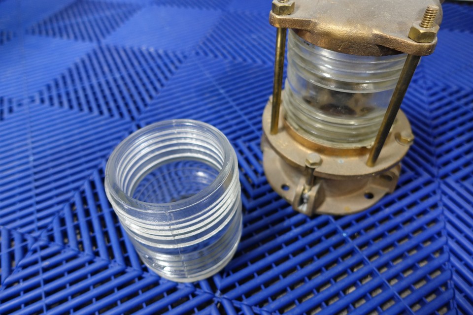 Nautical glass fresnel lens for ship lights- piling dock light lens ...