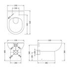 1150mm Bathroom Toilet Vanity Unit Combination Basin Sink Furniture Oak ...
