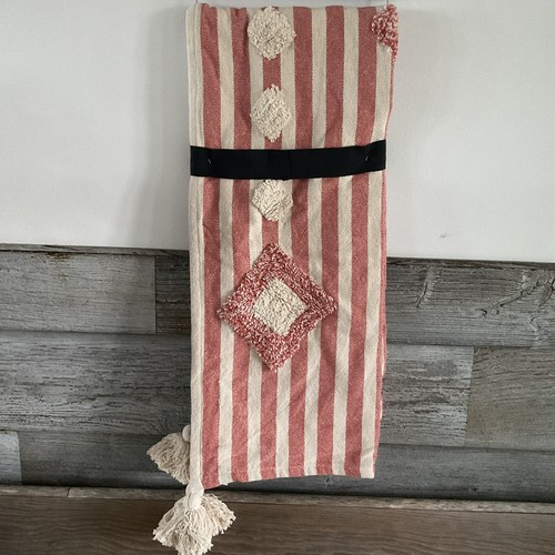 Magaschoni Home decorative natural throw blanket 50x60” Striped with ...