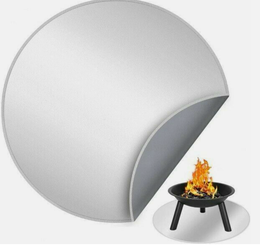 Vumdua 32 Inch Fire Pit Mat Round for Under Fire Pit Fireproof Mat Fire ...