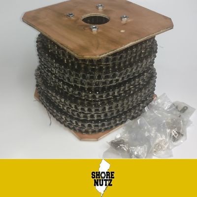 # 65 Roller Chain 100FT W/ 10 Master Links 1/2 PITCH | eBay