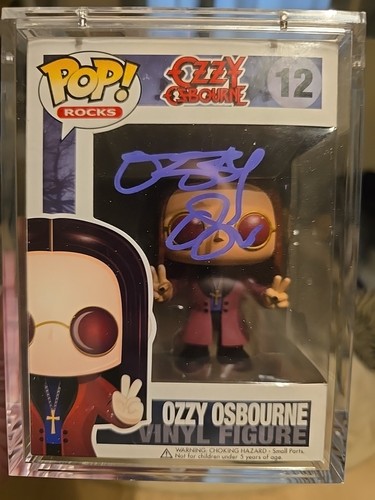 Ozzy Osbourne Funko Pop #12 OG 2011 Autographed Beckett Certified | eBay