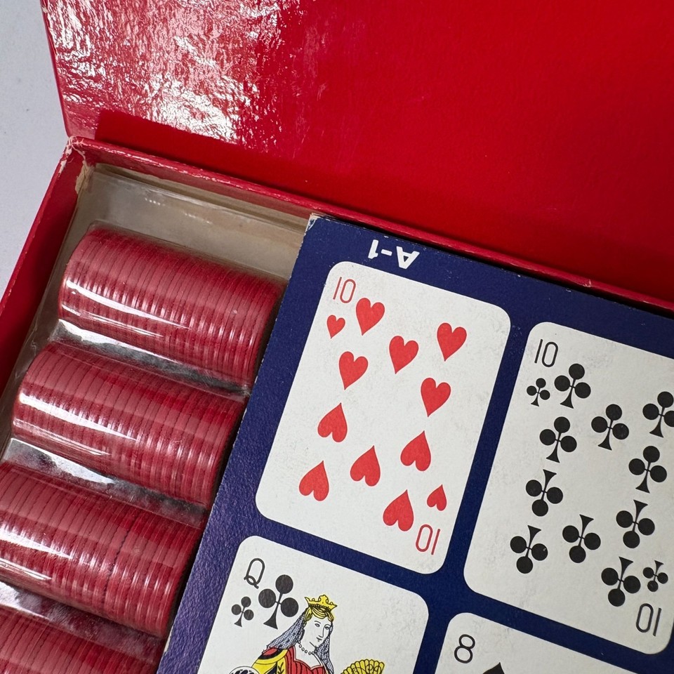 PO-KE-NO Pokeno Keno Poker Game 12 Board Game Cards Chips Complete ...