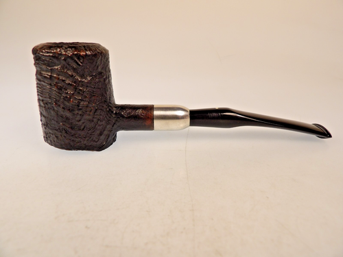 Savinelli Punto Oro 3010 Blasted Flame Grain Poker Original Ebonite ...
