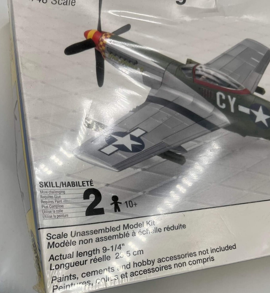 Testors WWII P-51D Mustang 1/48 Scale Model Airplane Kit NEW WITH ...