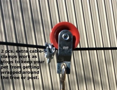 Pinnon Hatch Farms 150’ Dog Run Overhead Trolley for