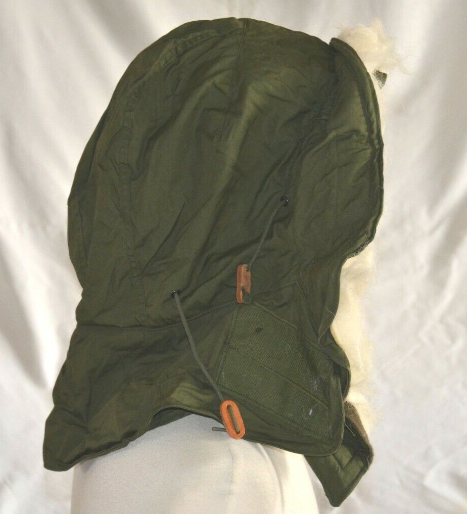 US Military Hood Extreme Cold Weather W/Synthetic Fur Ruff OG107 | eBay