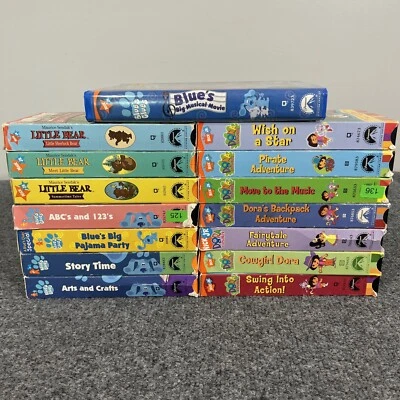 Vintage Nick Jr. VHS Tapes Lot of 15 - Dora, | Grelly USA