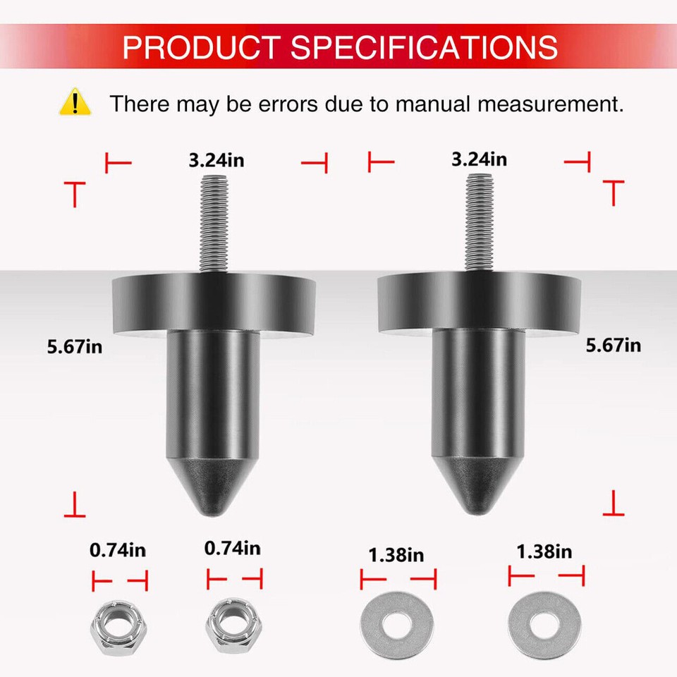 2PCS/SET 924-5410 Hood Pin Kit K179-528 for Kenworth W900 T800 T600A ...