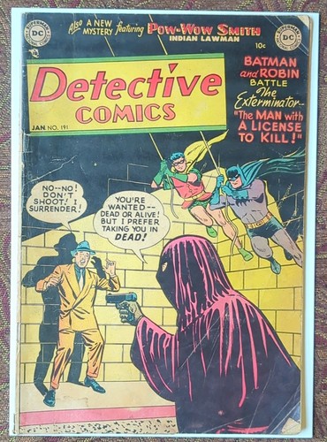 DC Comics Detective Comics #191 1953 Batman Robin Golden Age Comic | eBay