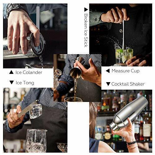 Cocktail Shaker Set Maker Mixer Martini Spirits Bar Strainer Bartender ...