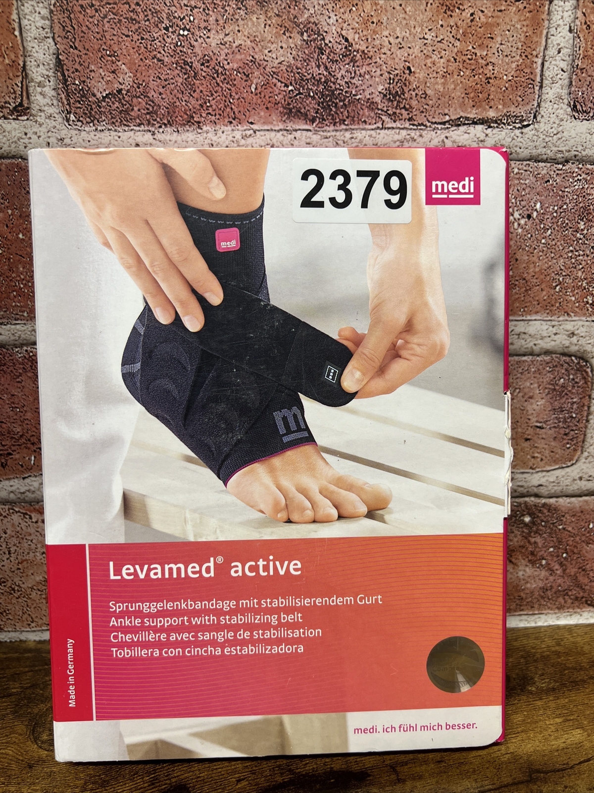 Medi Levamed Active Ankle Support W/Belt Strap Black SIZE 1 Left ...