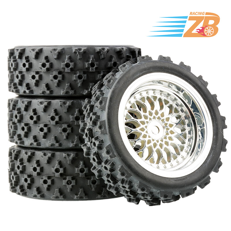 1/10 Rc Rally Car Wheels Tires Set for Hpi Rs4 Traxxas 4tec Kyosho ...
