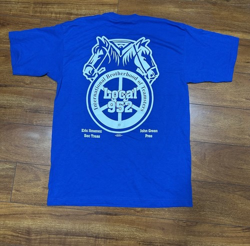 Teamsters Local 952 Dodgers Logo Shirt Blue, Size L | eBay