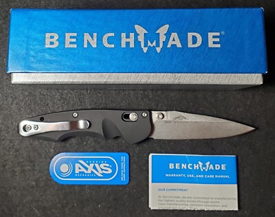 Benchmade 470-1 Emissary Osborne AXIS Assist S30V Black Aluminum Pocket ...