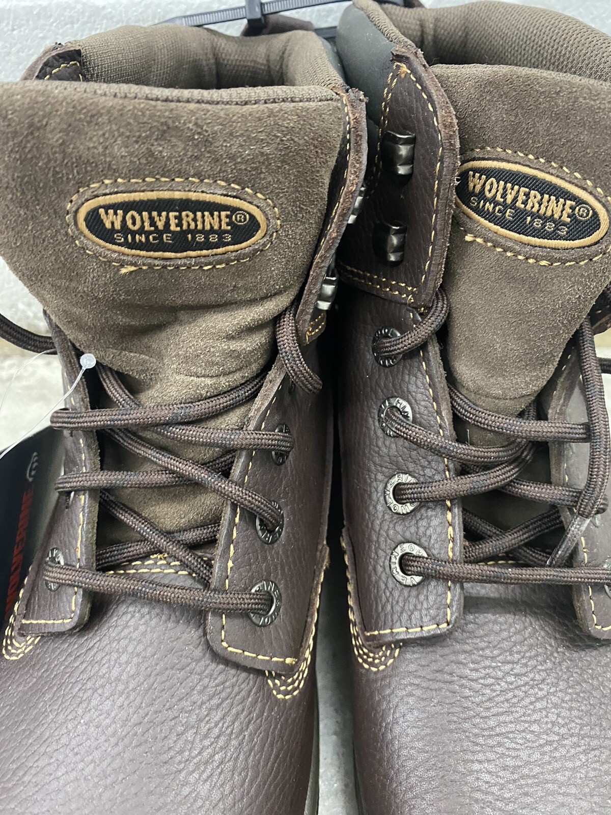 Wolverine W08704 Men's Waterproof Soft Toe Brown Work BOOTS Size 9.5 M ...