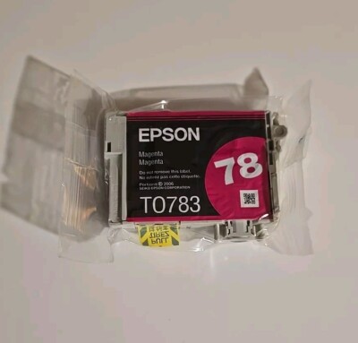 Genuine Epson 78 T0783 Magenta Ink Artisan 50 Stylus R280 R380 RX580 ...