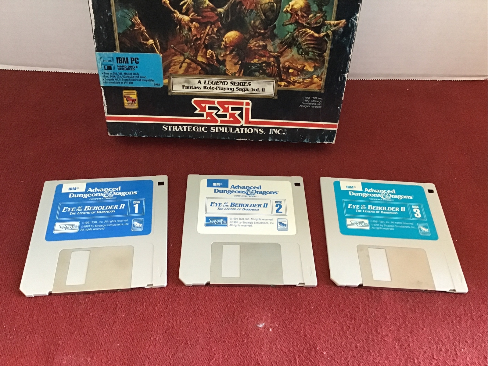 Advanced Dungeons & Dragons: Eye of the Beholder II PC Game IBM 3.5 ...
