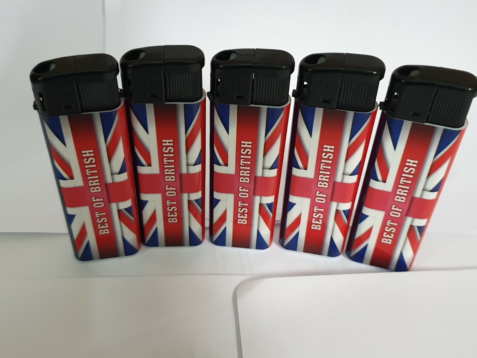 ELECTRONIC BEST OF BRITISH LIGHTERS REFILLABLE GAS CIG ADJUSTABLE FLAME ...