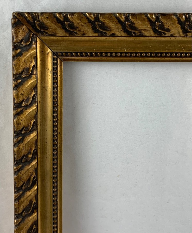 Picture Frame Profilrahmen Antique Gold Vintage Art Nouveau Stuck Wood ...