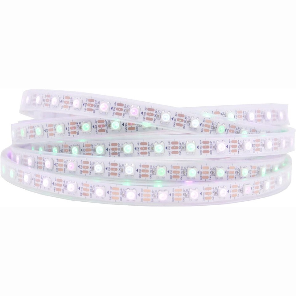 1-5M 5V WS2812B 5050 RGB LED Strip Light 144 150 300 Leds Individual ...