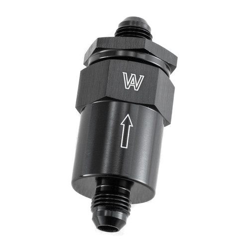 6AN to AN6 Flare Inline Non Return One Way oil filter 6061-T6 Aluminium ...