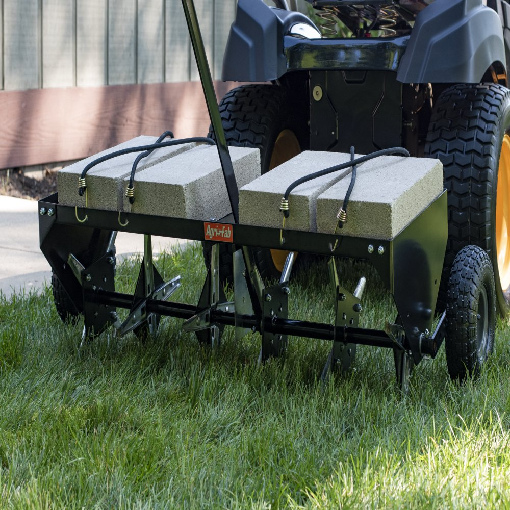 Lawn Aerator Core Plug Aerator Tow Behind Tractor Mower Heavy Duty | eBay