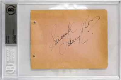 LANNY ROSS Singer Pianist Songwriter Signed BECKETT SLAB Album Page | eBay