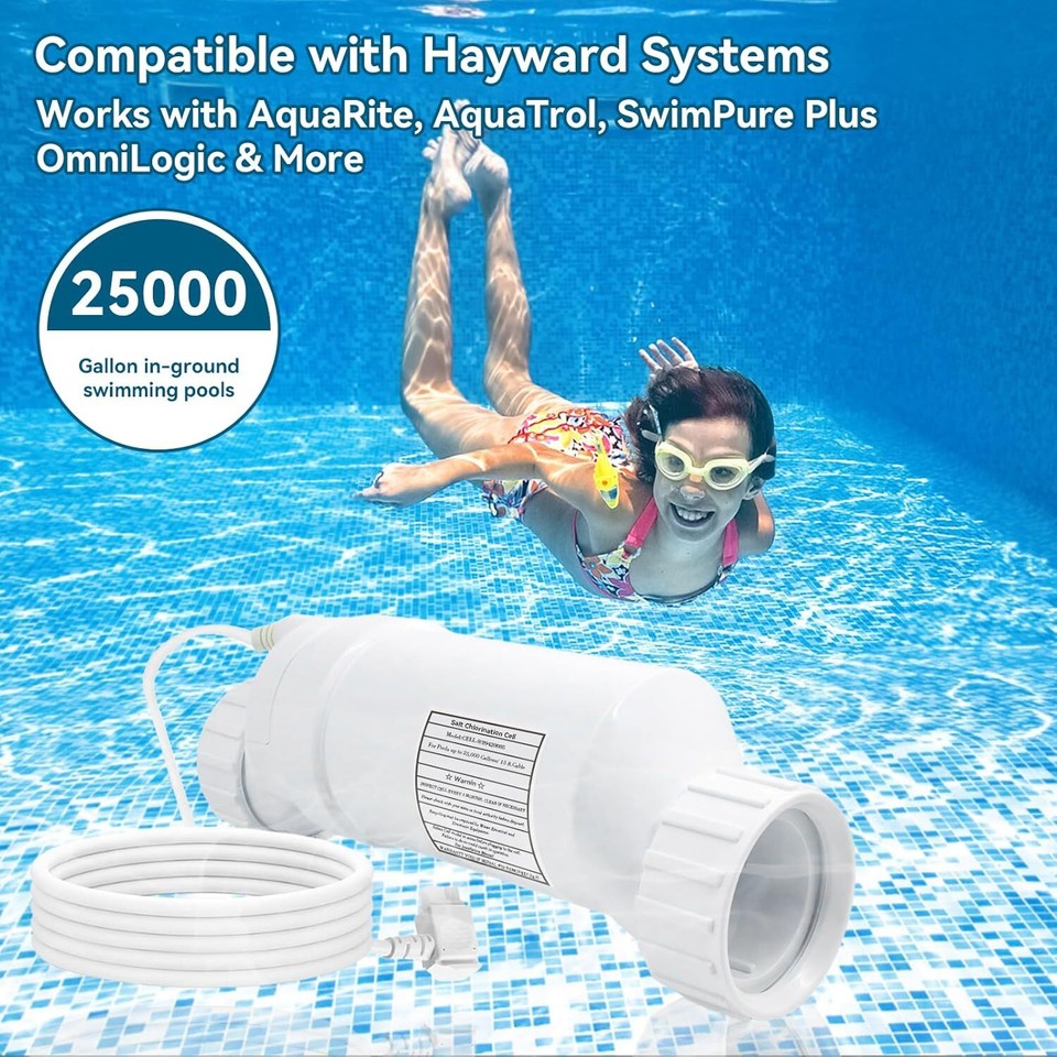 T-Cell-9 Salt Cell Replacement for Hayward Salt Pool – Up to 25,000 ...