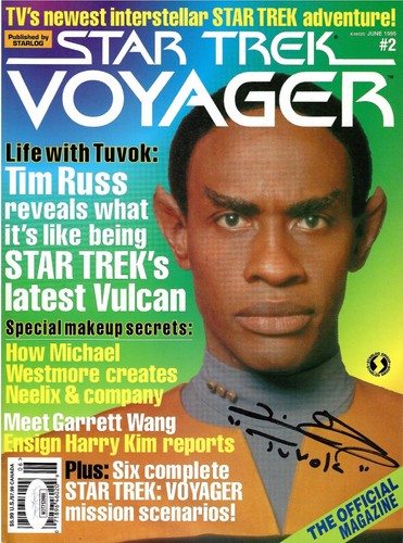 Tim Russ autographed signed inscribed Magazine JSA Star Trek Voyager ...