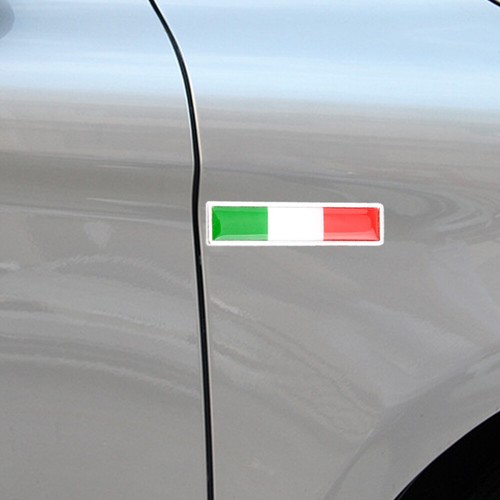 2X 3D Italy Italian Flag Logo Sticker Emblem Metal Badge Decal Car ...