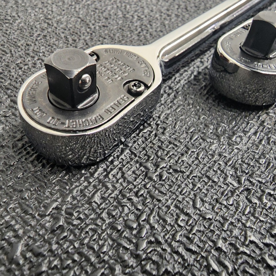 Snap-on Tools USA NEW TEAL 7 Piece 1/4" & 3/8" Drive Assorted Ratchet ...