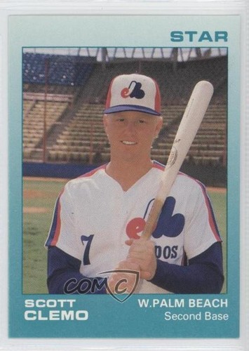 1988 Star West Palm Beach Expos Scott Clemo #6 0q3 | eBay