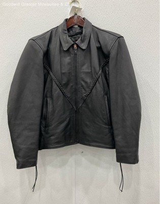 Interstate Leather Women Black Leather Jacket Large | eBay
