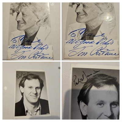2 x Dr Who Jon Pertwee & Peter Davison Signed Autograph Photo's | eBay UK