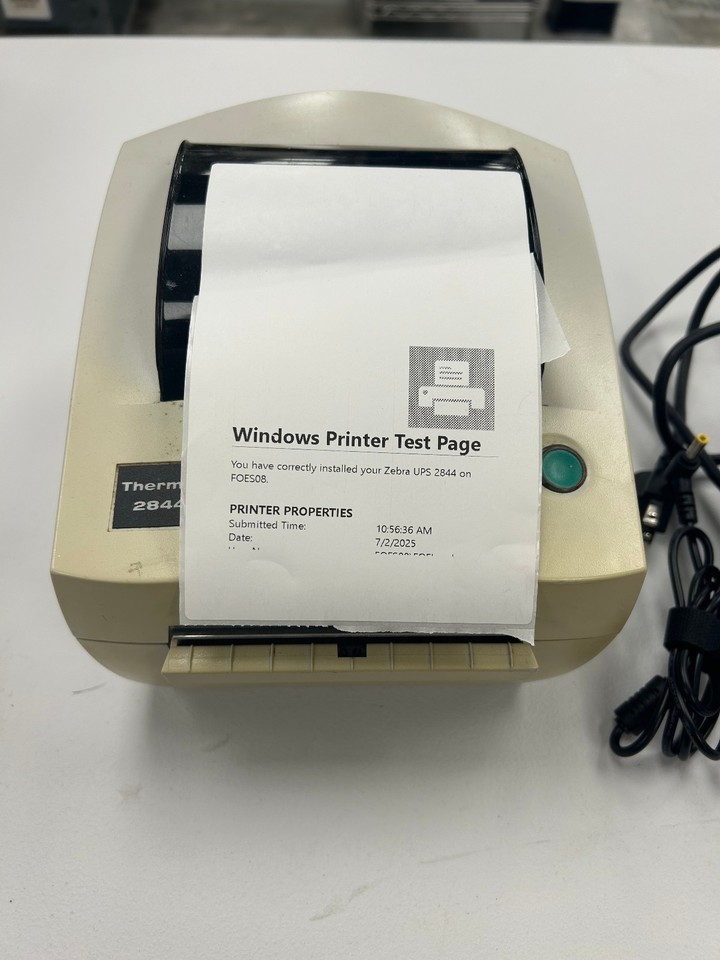 Zebra LP 2844 Direct Thermal Label Printer (2844-20300-0031 ...