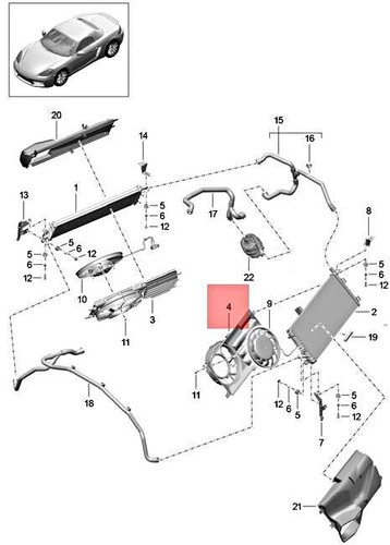 Genuine PORSCHE 718 Boxster Cayman 982 Console Left 982121725 | eBay