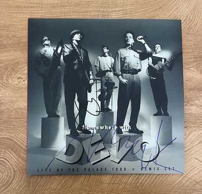 * DEVO * signed vinyl album * SOMEWHERE WITH DEVO * MARK MOTHERSBAUGH ...