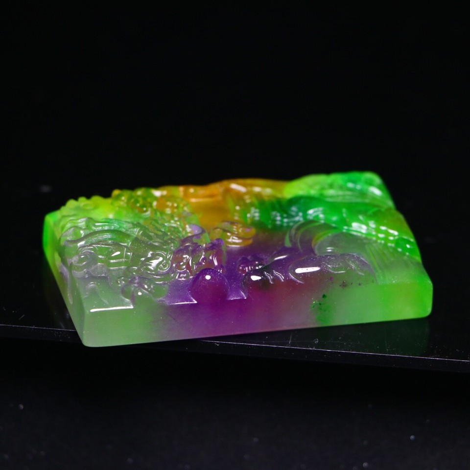 Perfect High Ice Chinese Jadeite Jade Precision Carving Dragon Pendant ...